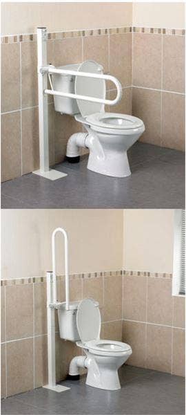 Homecraft Devon Floor Mounted Folding Rail